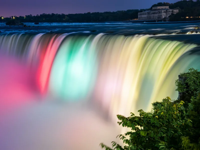 Niagara Falls At Sunset
